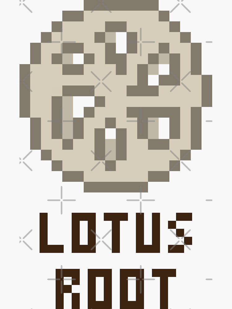"Lotus Root Pixel Art" Sticker for Sale by AnnaYenardi | Redbubble