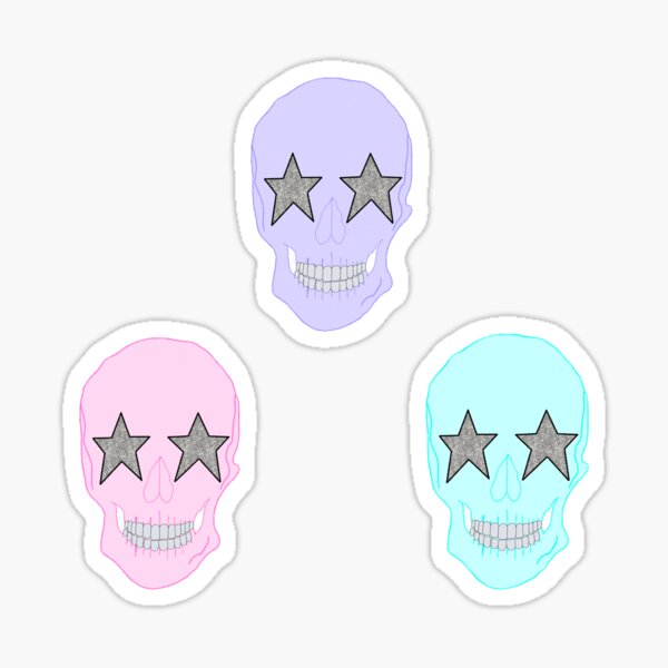 "skull sticker pack " Sticker for Sale by mollsdesignss | Redbubble