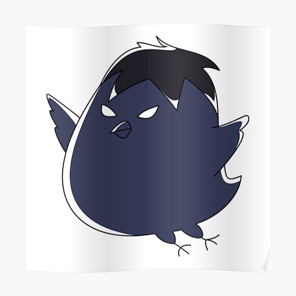 "chibi crow kageyama" Poster by Tobydoyle | Redbubble