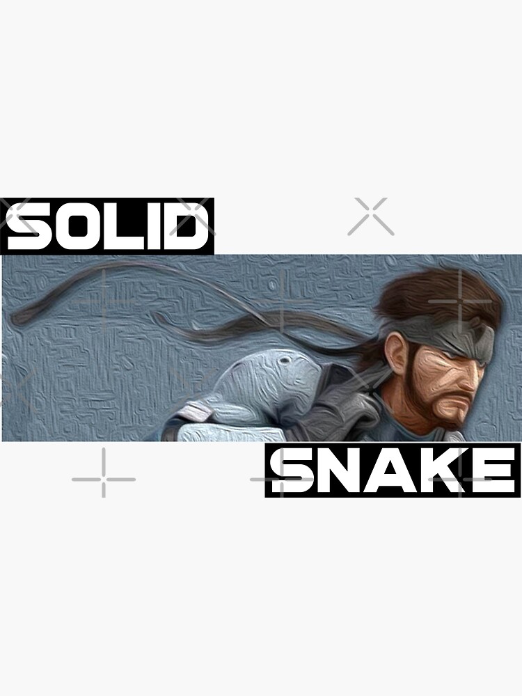 "Solid Snake" Sticker by TronogyArt | Redbubble