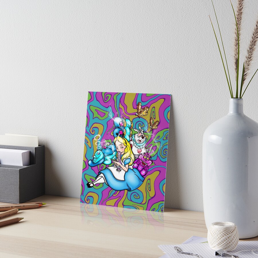 "Alice Smoking Weed In Wonderland Trippy , Psychedelic , Womens Alice ...