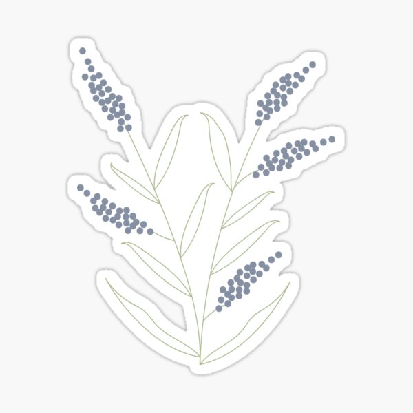 "Baby Blue Aesthetics Vintage Flowers stickers." Sticker by Lafleur3010 ...