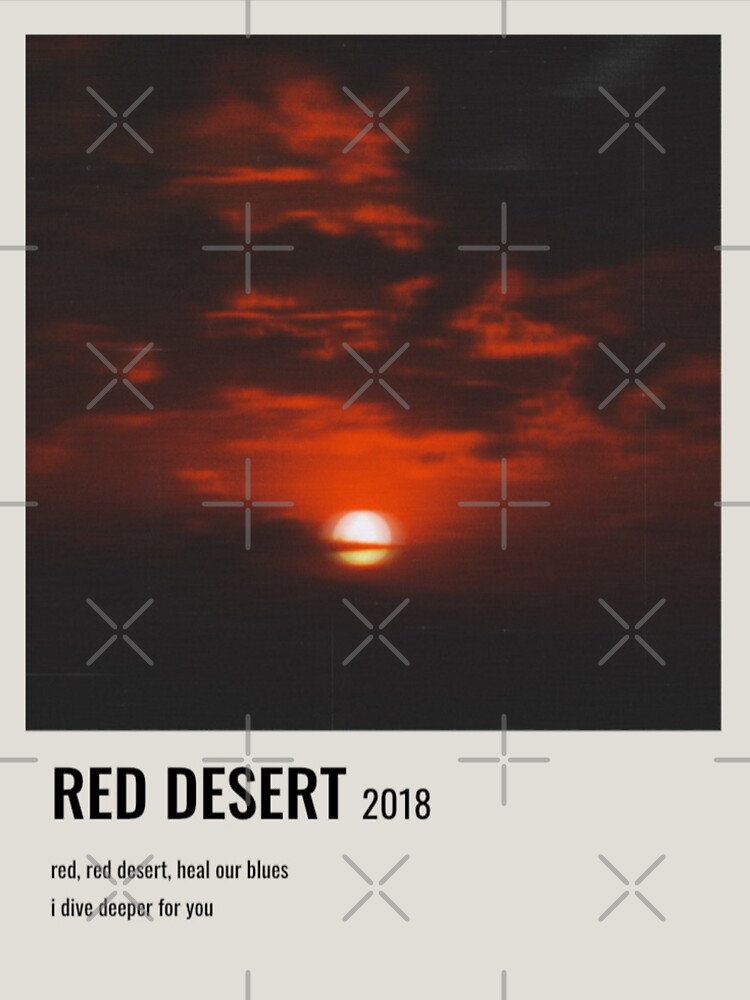 "5sos red desert polaroid" Sticker by camiferm | Redbubble