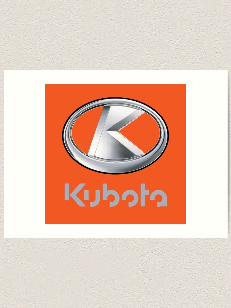 "tractor-KUBOTA logo" Art Print by JulieWilkersy | Redbubble