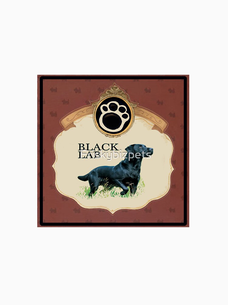 "Black Lab Paw Print" T-shirt for Sale by Friskybizpets | Redbubble ...