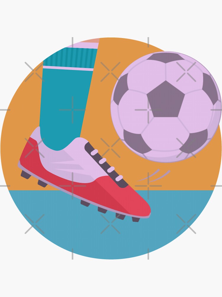 "Football logo," Sticker for Sale by Anup786 | Redbubble