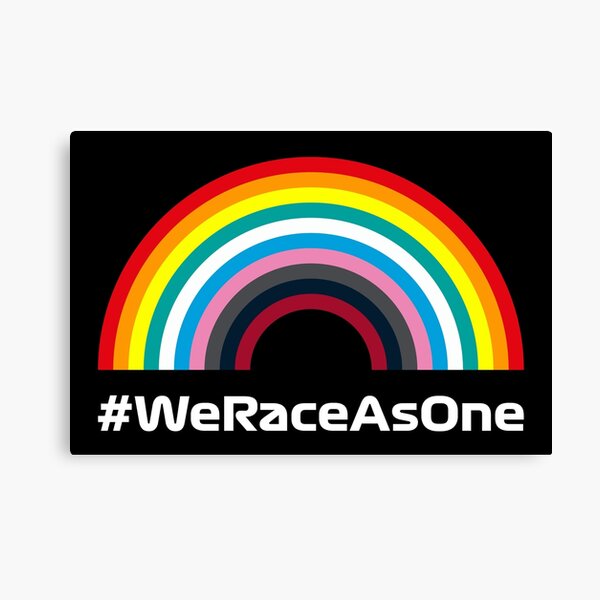 Formula One We Race As One Formula 1 Canvas Prints | Redbubble