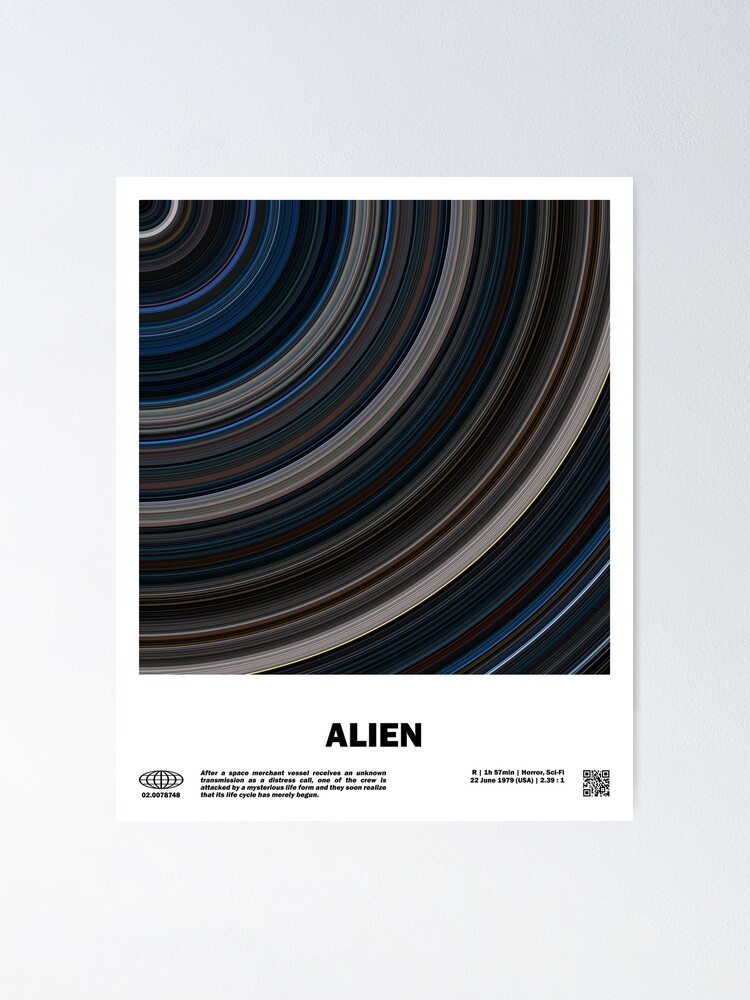 "minimal_Alien Abstract Circular Art Movie" Poster for Sale by silver ...