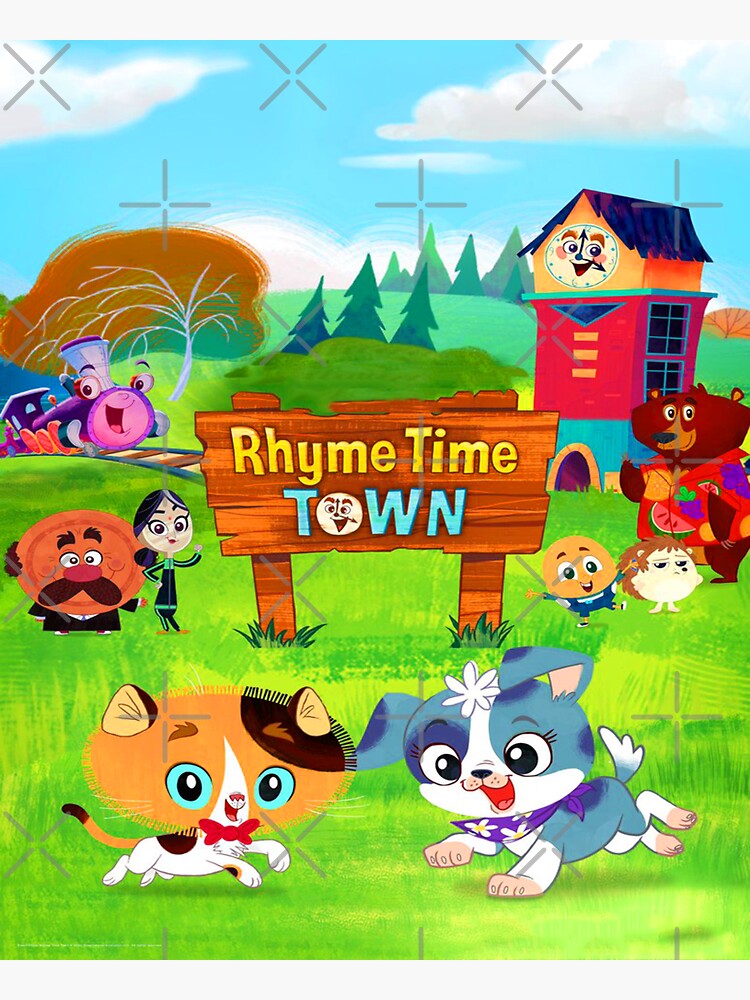 "Rhyme Time Town " Sticker by elka-smougne | Redbubble