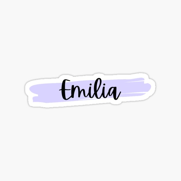 Emilia Name Stickers | Redbubble