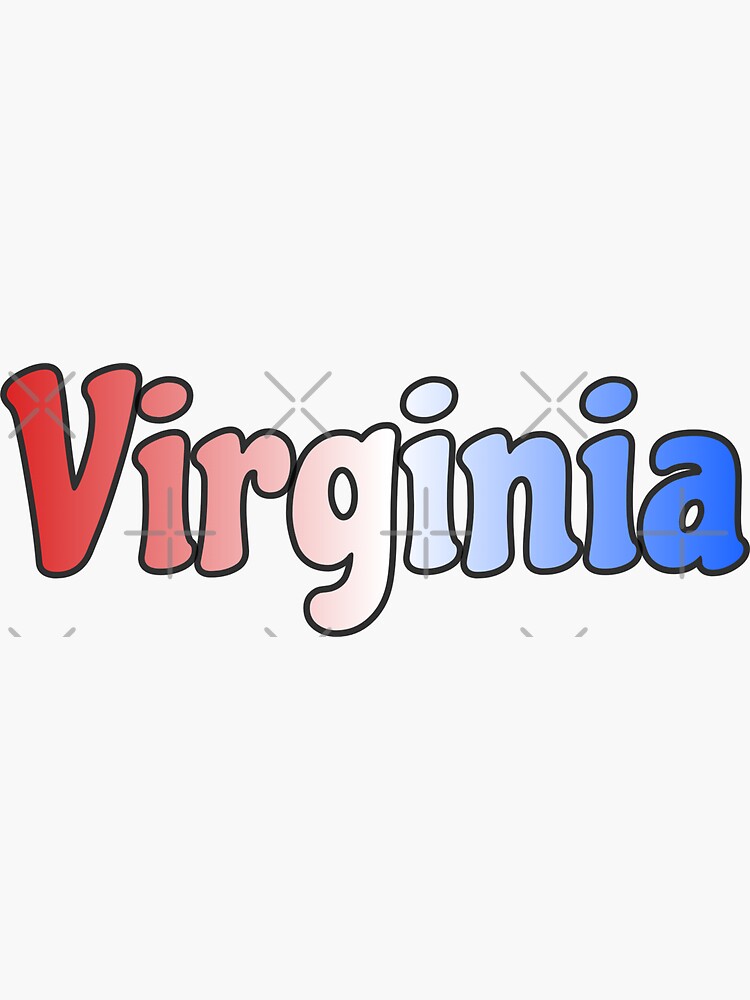 "Virginia US America Aesthetic Sticker" Sticker by stickersxmuskan ...