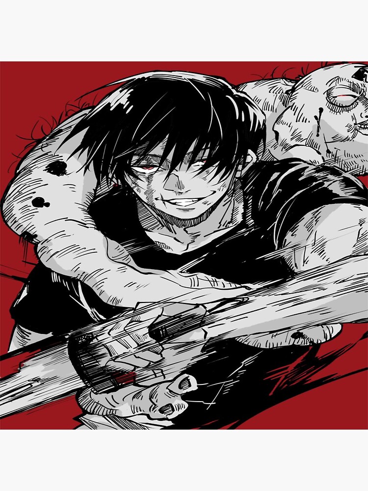 "Toji's smile" Sticker for Sale by moske98 | Redbubble