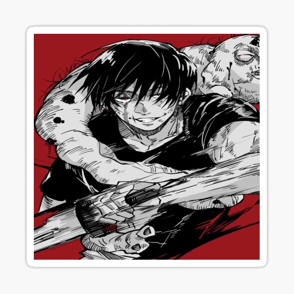 "Toji's smile" Sticker for Sale by moske98 | Redbubble