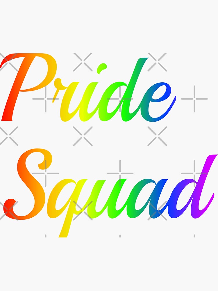 "Pride Squad, Pride Month, Pride Rainbow" Sticker by Jessiecrow87 ...