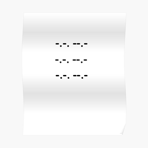 Póster «CQ CQ CQ Código Morse Radioaficionado / Radioaficionado» de ...