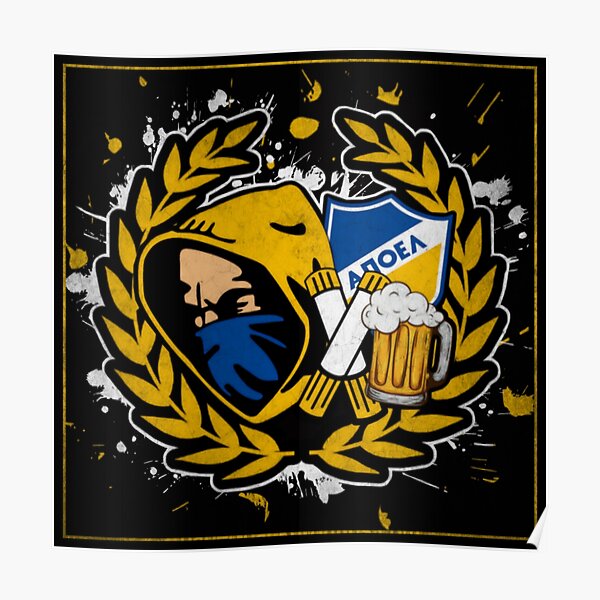 "APOEL Ultras" Poster for Sale by NicosiaChamps26 | Redbubble