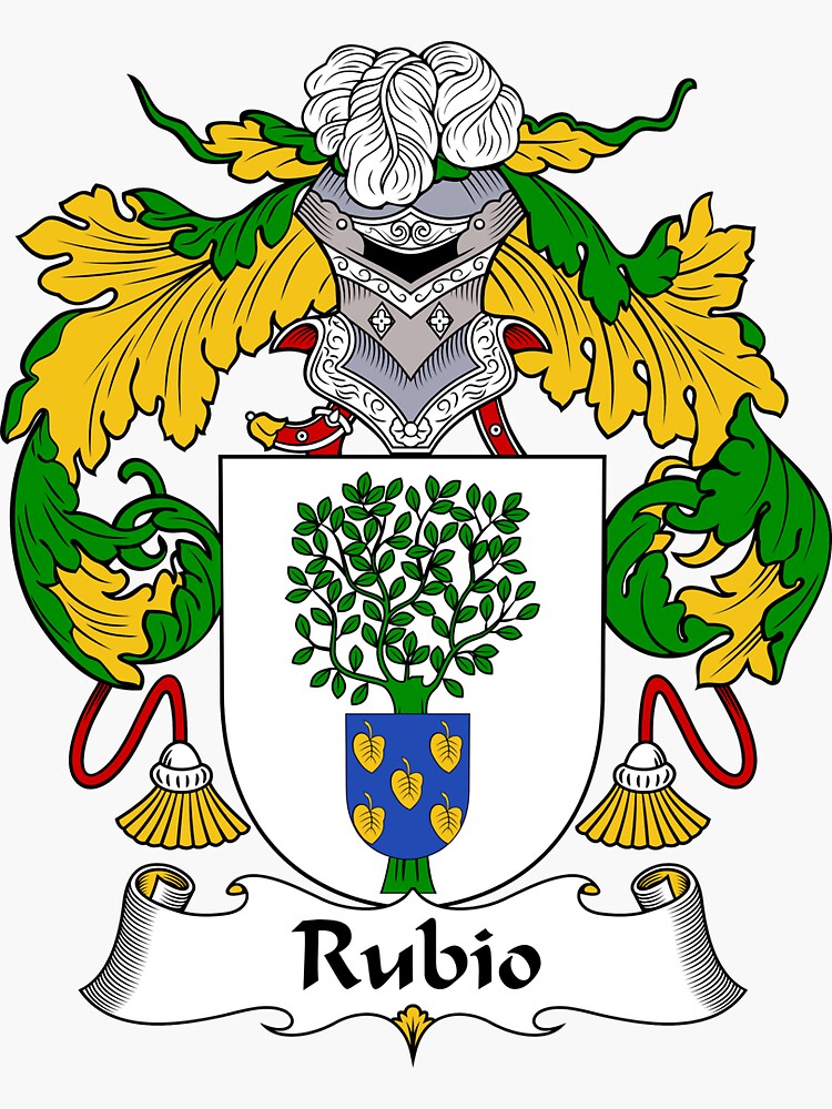 Pegatina «Escudo de Rubio / Escudo de la familia Rubio» de ...