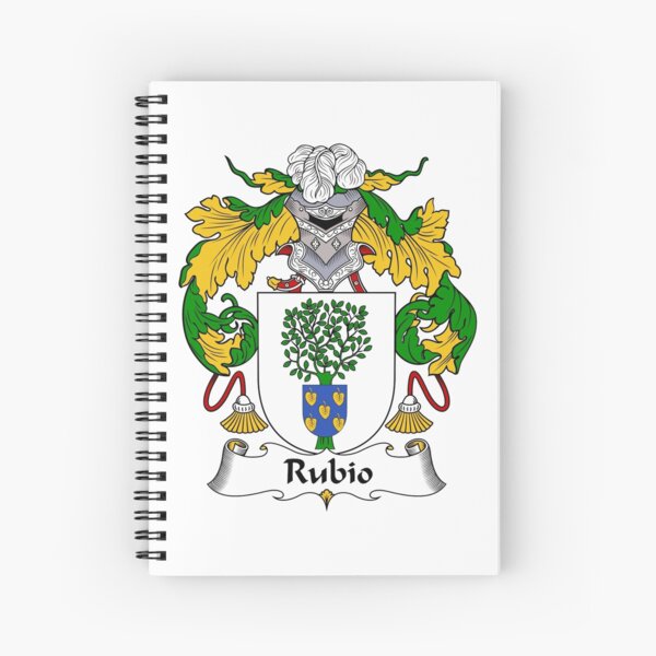 "Rubio Coat of Arms/ Rubio Family Crest" Spiral Notebook by ...