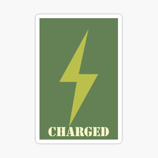 "Charged" Sticker for Sale by Purushothamf1 | Redbubble