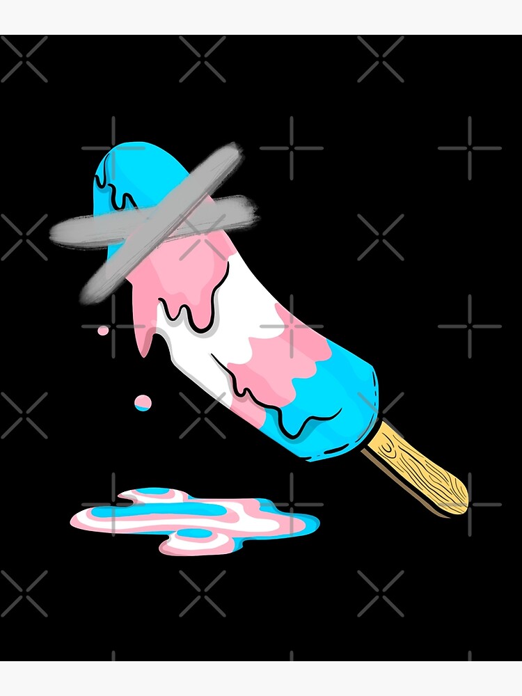 "Transgender Pride Banana Ice Cream" Art Print for Sale by Mixture ...