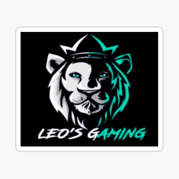 "leo's gaming for gamers" Sticker for Sale by hiba-saadi | Redbubble