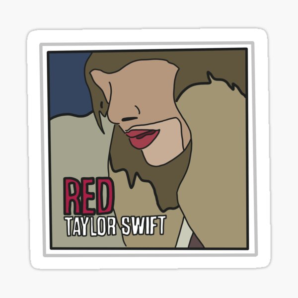 "Red Album " Sticker for Sale by itssav9 | Redbubble