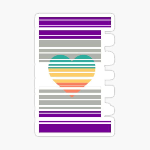 "Panromantic Graysexual Barcode" Sticker for Sale by KJJas | Redbubble