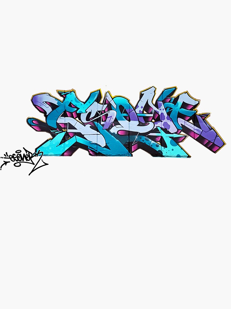 "PURPLE ESONE URBAN GRAFFITI STREET STYLE " Sticker for Sale by ...