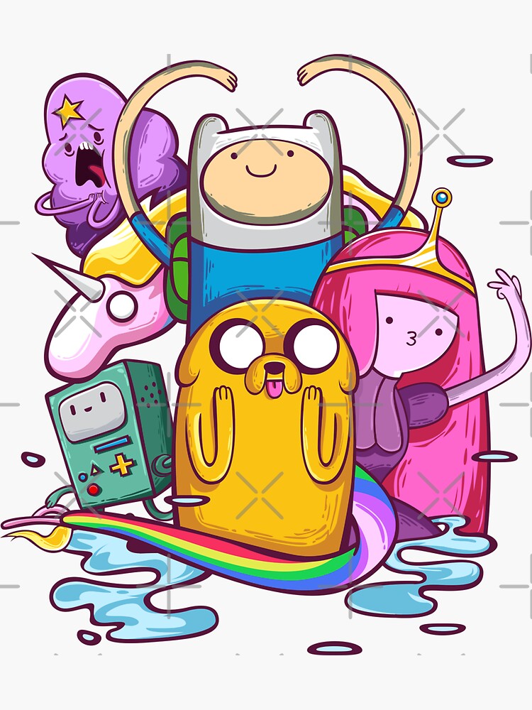 "Adventure Time" Sticker for Sale by Store-Designify | Redbubble