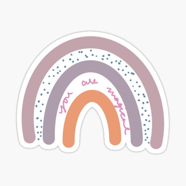"You are magical rainbow " Sticker by Reshmamadupalli | Redbubble