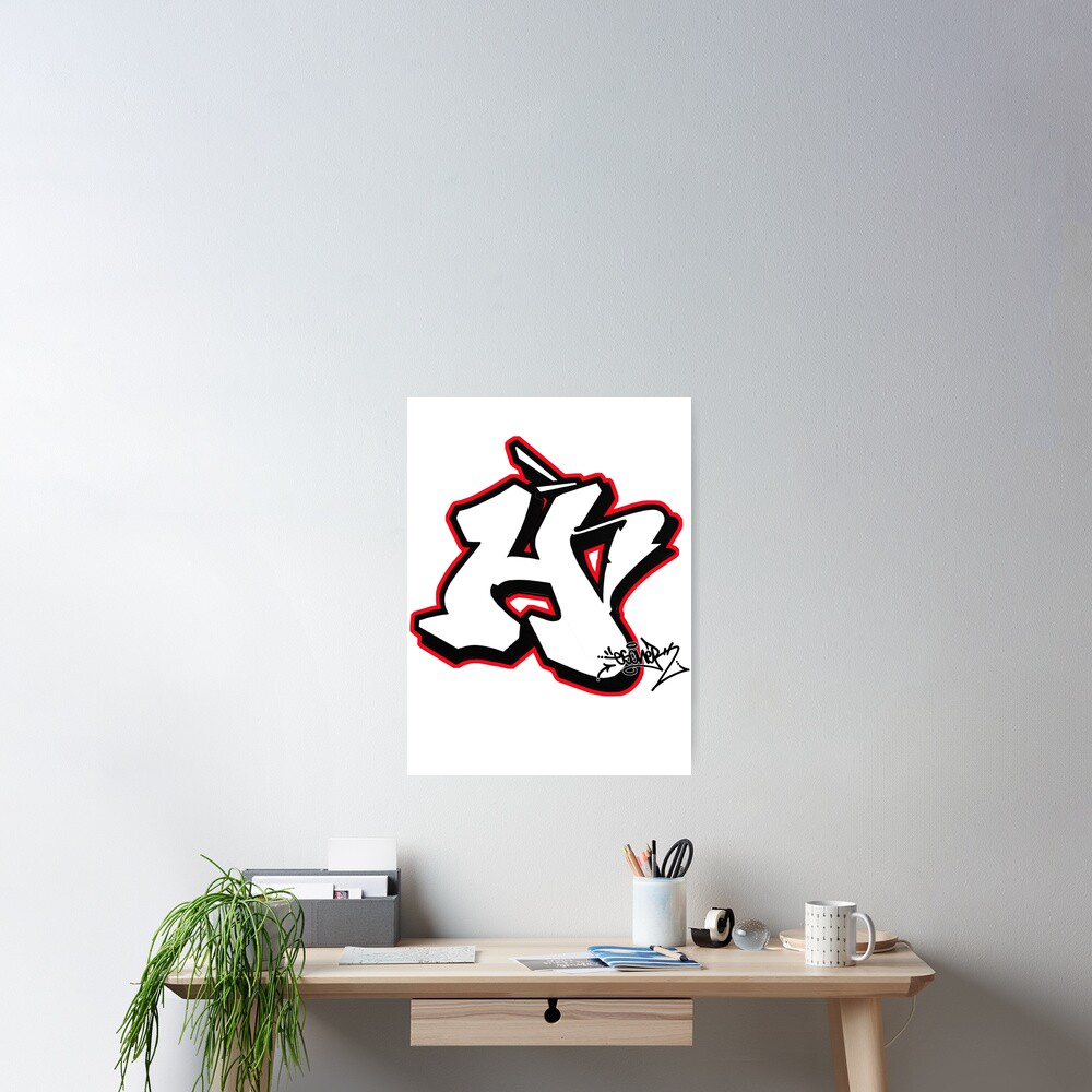 "LETTER H BY ESONE URBAN GRAFFITI STREET STYLE " Poster for Sale by ...