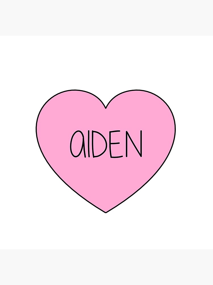 "I Love Aiden Heart | Aiden Sticker" Poster for Sale by TheStickerMart ...