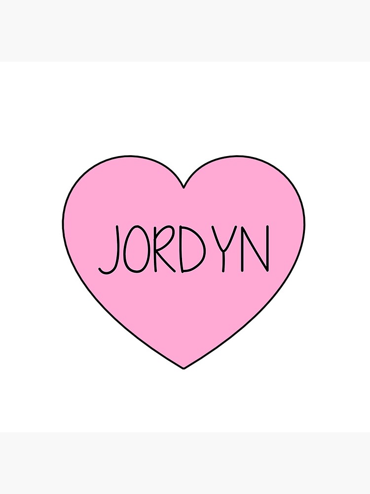 "I Love Jordyn Heart | Jordan Sticker" Poster for Sale by ...