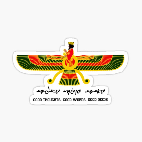 "Zoroastrian symbol" Sticker by ardalan777 | Redbubble
