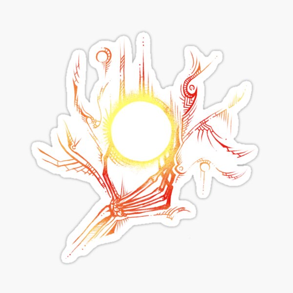 "graphic hand bones design" Sticker for Sale by MaiYue | Redbubble