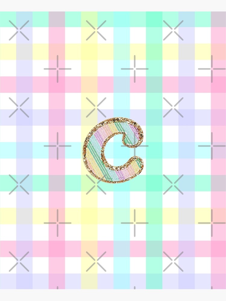 "Stoney Clover Lane letter C Glitter Rainbow" Poster for Sale by ...