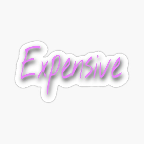 "Expensive " Sticker for Sale by Platform9 | Redbubble