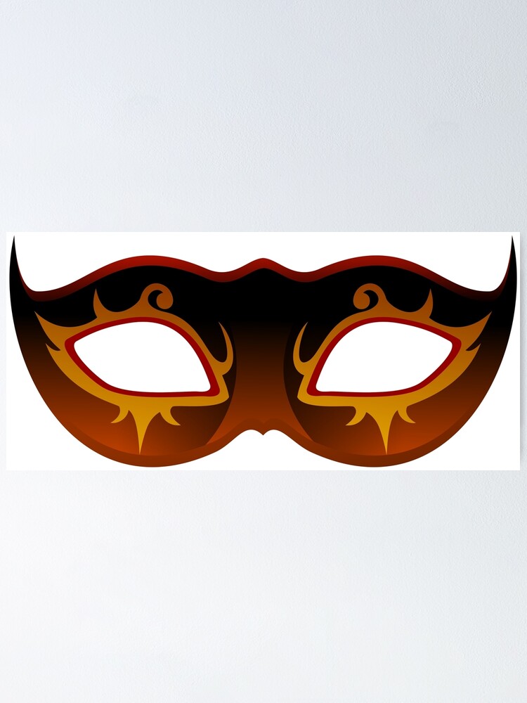 "Party Masks and Eye Masks" Poster for Sale by Digitalpainto | Redbubble