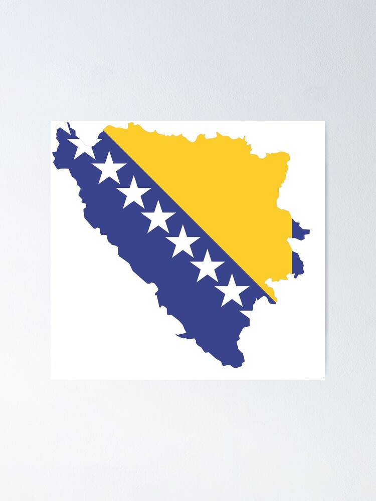 "Bosna zastava - Bosnia and Herzegovina flag" Poster by Zirrko | Redbubble