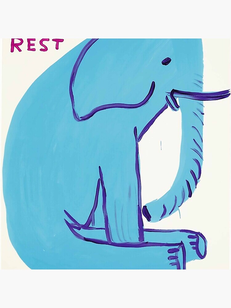 "Ich muss mich ausruhen Mein Amoklauf ist vorbei" Acrylblock von ...