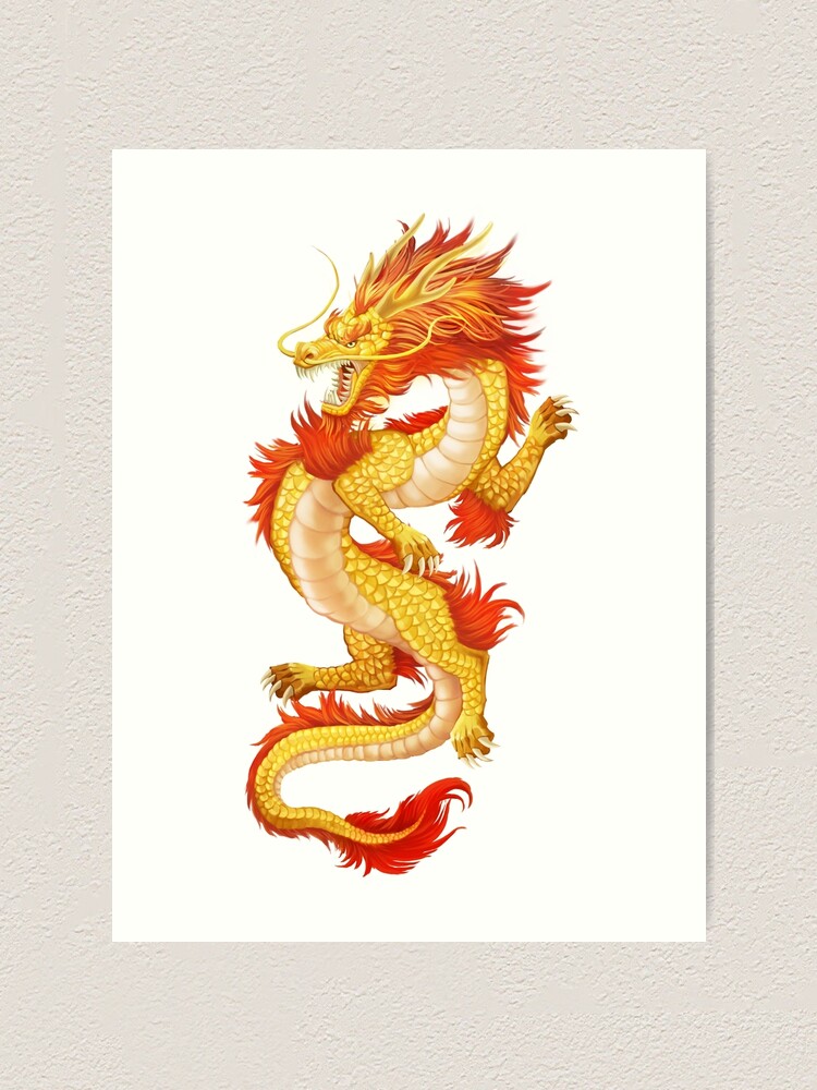 "Dragon Legendary Symbol" Art Print by BluePeak | Redbubble