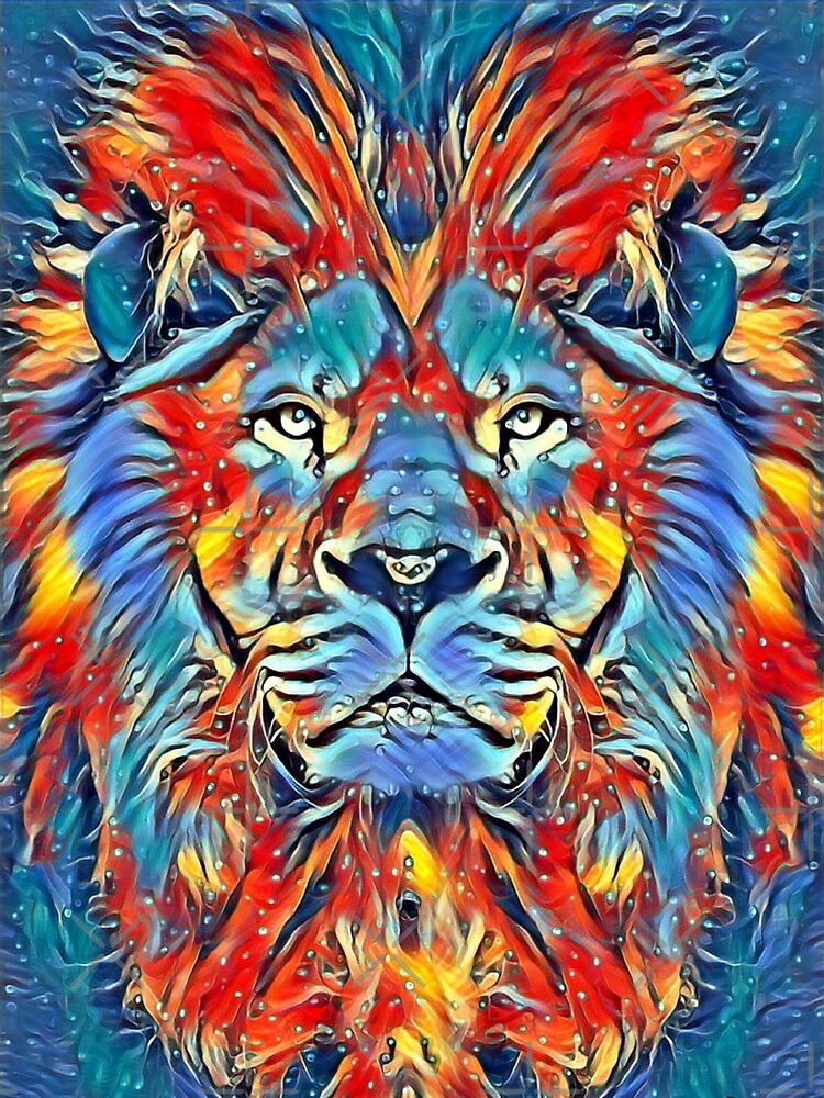 "Colorful Lion Head Art" Poster for Sale by Zoo-Moo | Redbubble