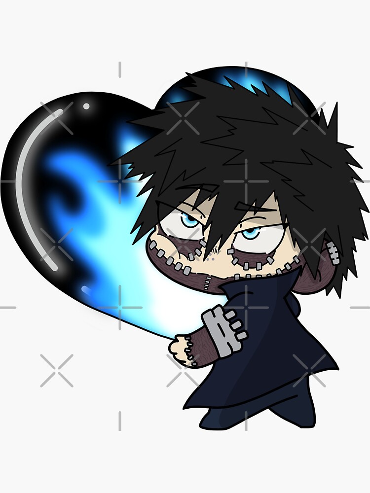 "Dabi Heart" Sticker for Sale by PANANIMAL | Redbubble