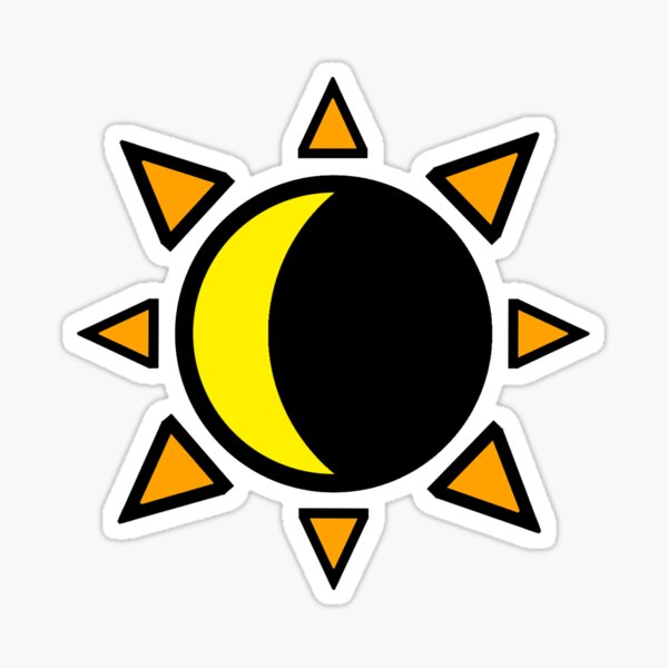 "Solar Eclipse" Sticker for Sale by DiviDestined | Redbubble