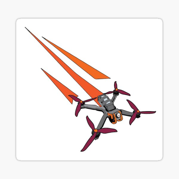 "Fpv Racing Drone " Sticker for Sale by Cason Kerrick | Redbubble