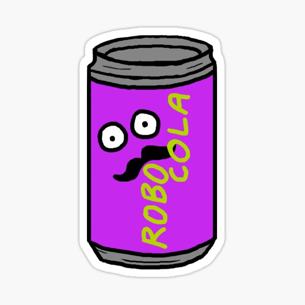 "RRDDD Robo Cola" Sticker for Sale by moosesquirrel | Redbubble