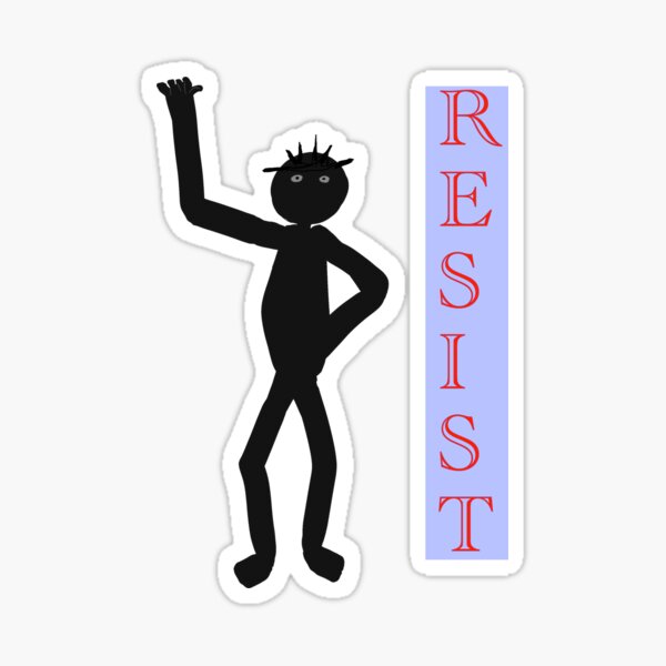 "Resist | Rebel | Revolt | Cartoons for Revolution" Sticker for Sale by ...