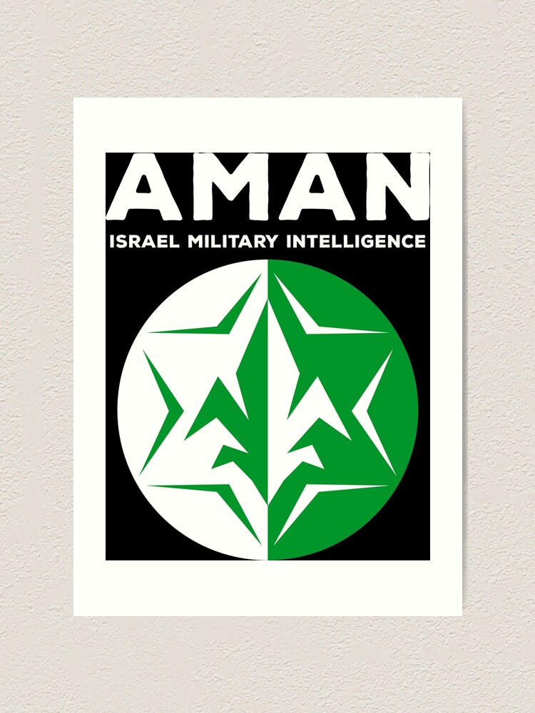 "Israel Military Intelligence - AMAN Logo" Art Print for Sale by OsherR ...