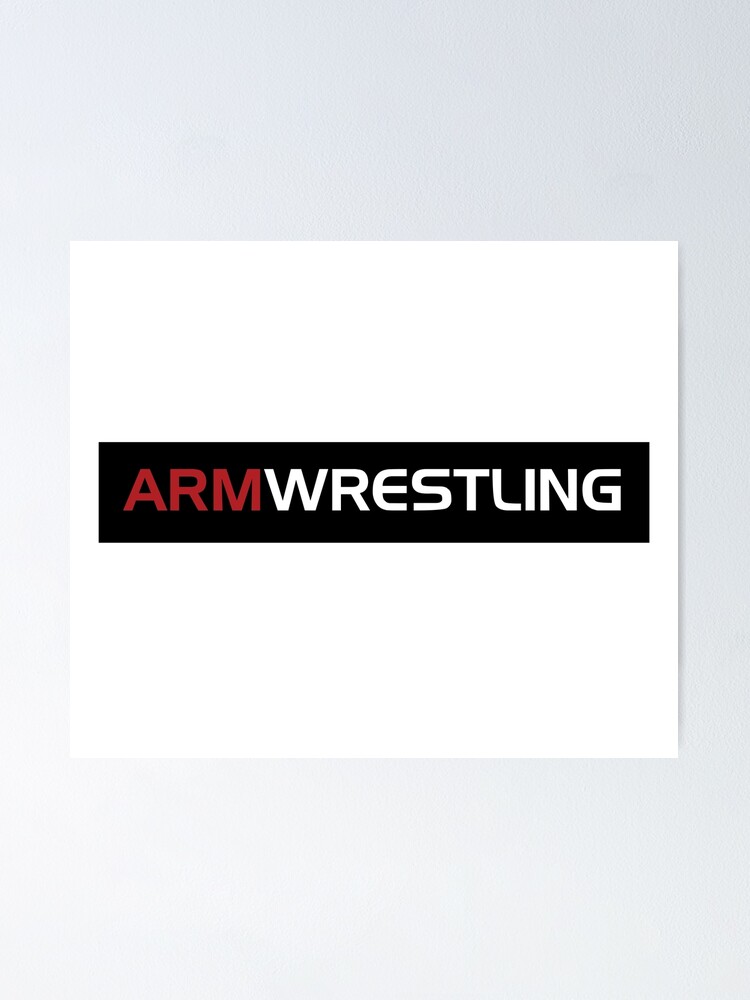"Arm Wrestling Logo" Poster by denisseinfeld | Redbubble