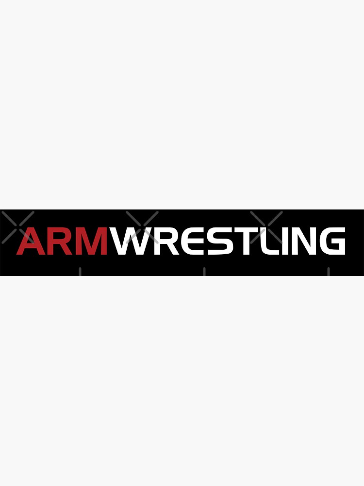 "Arm Wrestling Logo" Sticker for Sale by denisseinfeld | Redbubble